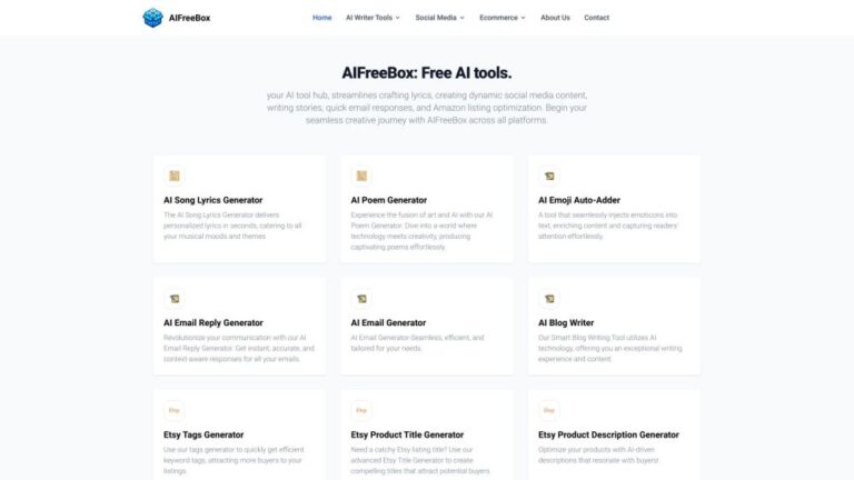 AIFreeBox: Free AI Tools - Review 【2025】 | Groot Ai Hub AIFreeBox: Free AI Tools - Review 【2025】 | Groot Ai Hub