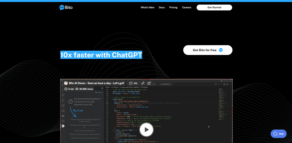 Bito Ai Bring Chatgpt To Your Ide For Devs Review 【2025】 Groot Ai Hub